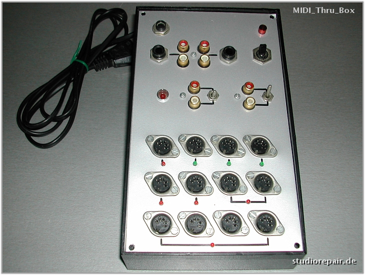 Gear Ancient DIYs MIDI Thru Box